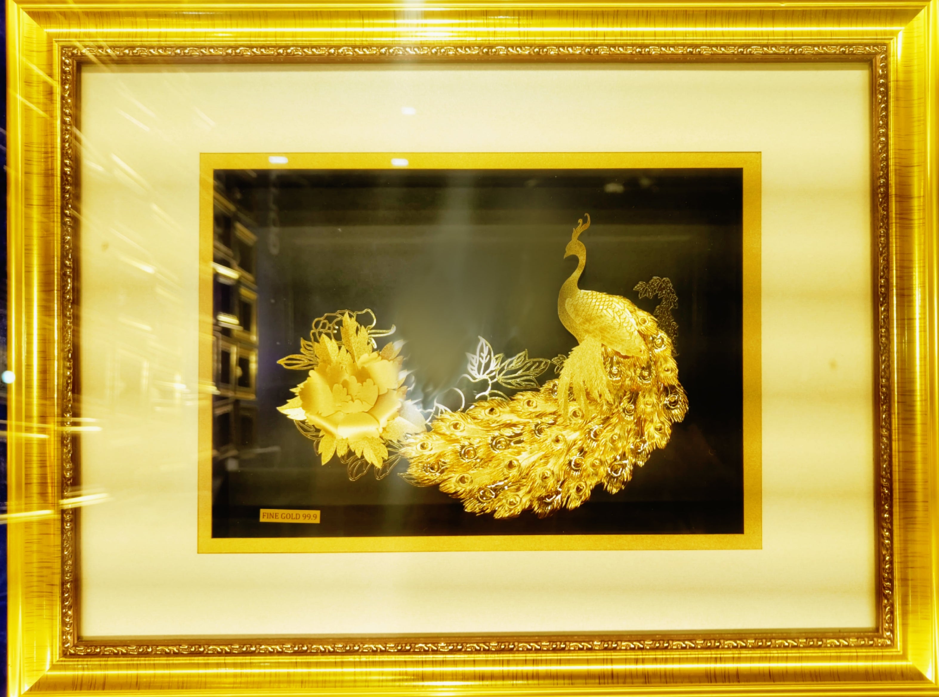 24 Karat Gold Foil Painting – Pure Gold Leaf Wall Art for Home & Templ ...